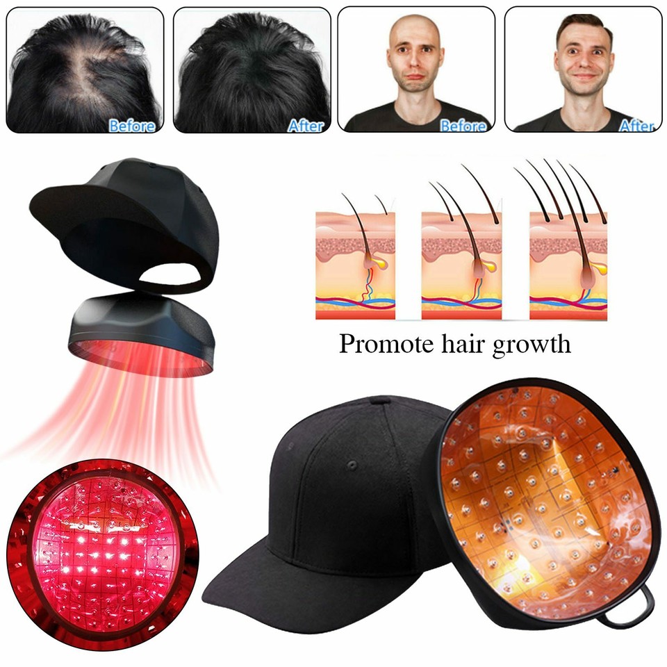 650nm Led Laser Hair Growth Cap Hat Hair Loss Therapy Hair Regrowth ...