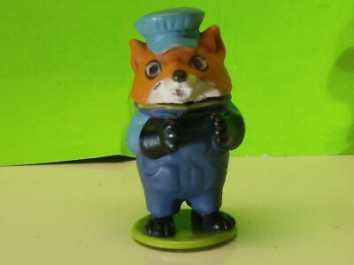 Vtg PlaySkool Richard Scarry Lowly Puzzletown Train engineer fox Figure ...