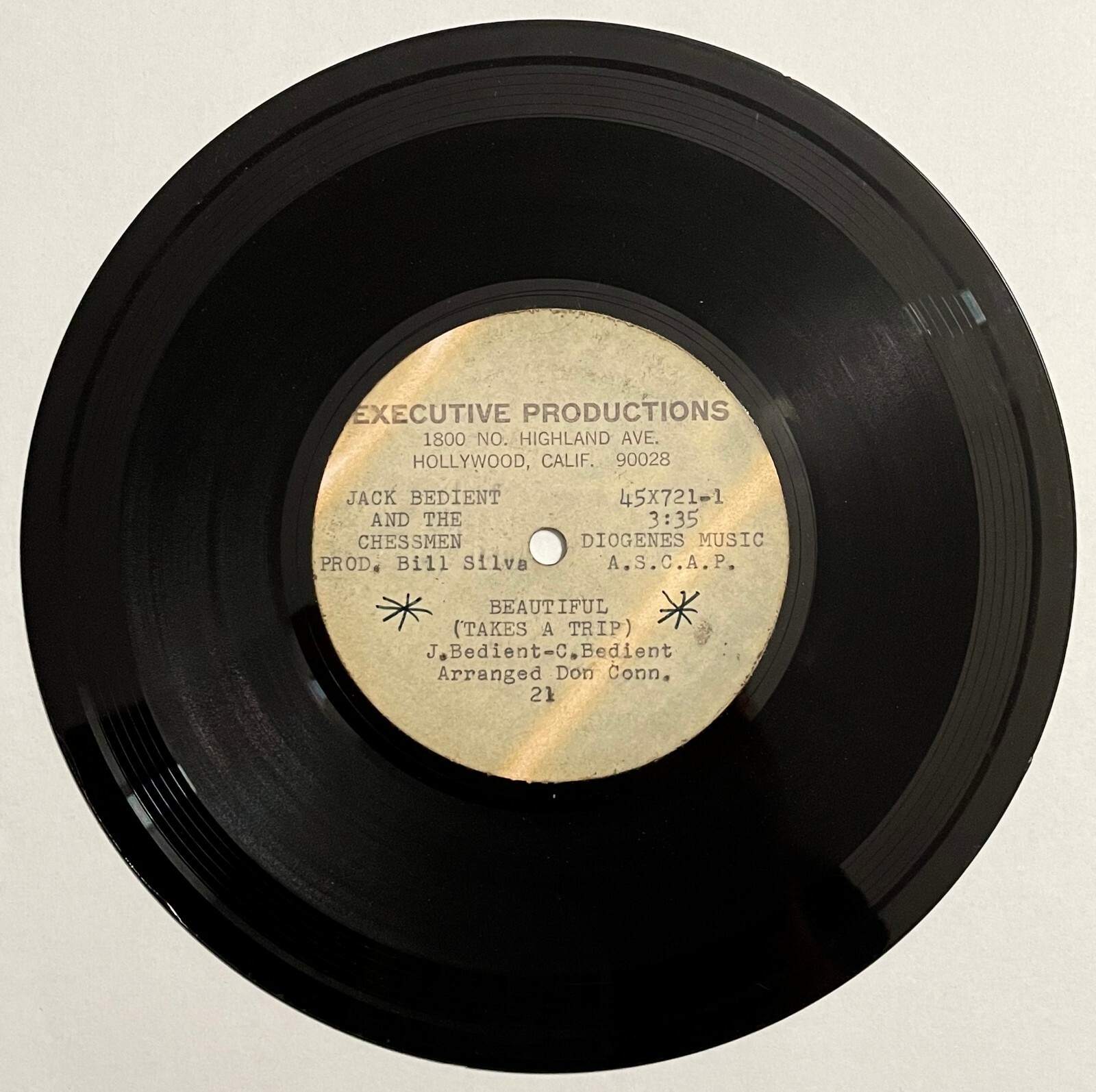 JACK BEDIENT+CHESSMEN Beautiful Takes A Trip RARE 1969 ACETATE Garage ...