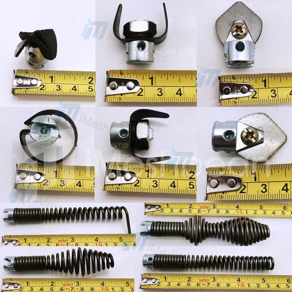 SEWER SNAKE-AUGER BITS-DRAIN CLEANER BITS CUTTERS 10- Piece Set 5/8" 16mm End | eBay