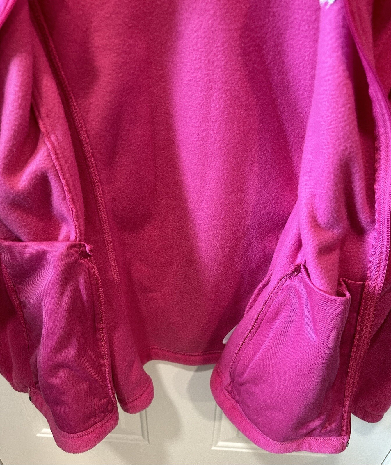 COLUMBIA Sportswear Co Size XL Pink BENTON SPRING FLEECE JACKET, Inside ...