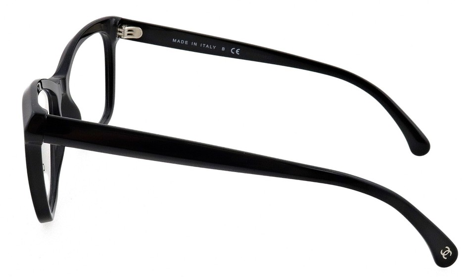 New CHANEL CH 3353 501 52mm Black Cat Eye Eyeglasses Frames Italy | eBay