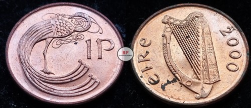 Ireland 2000 | 1 Penny | Irish 1p | KM.20a | UNC | eBay