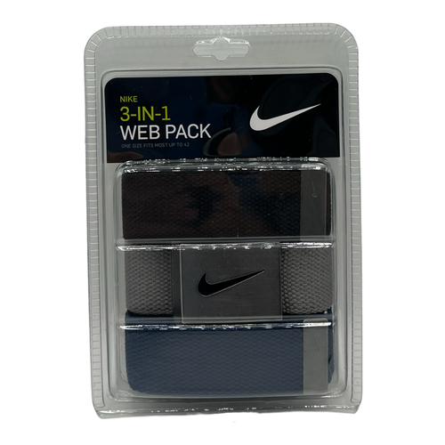 Nike Golf Men's 3 in 1 Web Pack Belts One Size Fits Most | eBay