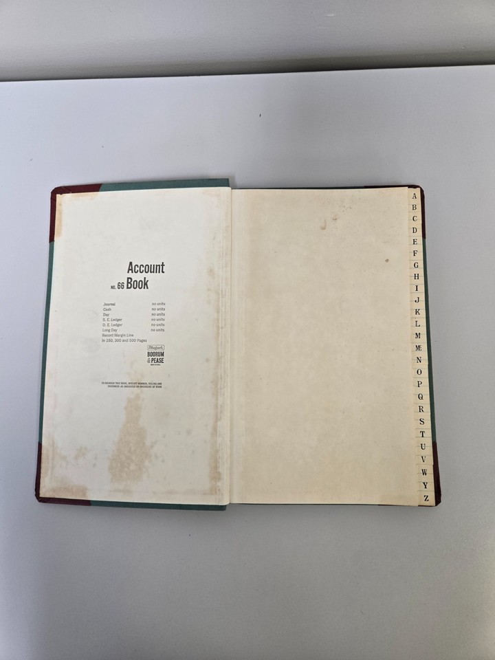 Vintage Standard B & P Account Book #66 Single Entry Ledger Unused | eBay