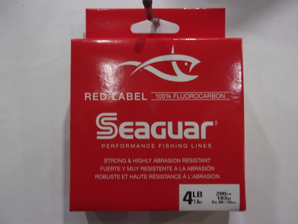 SEAGUAR RED LABEL Fluorocarbon fishing line choose your lb test! NIP | eBay
