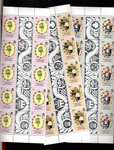 Tristan Da Cunha sc#294-6 x10 in Sheets of 5 Gutters (1981) MNH + Nice lot | eBay