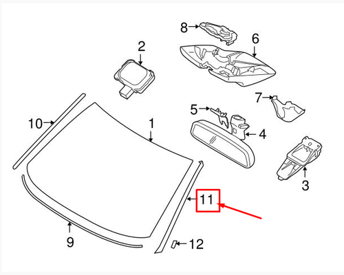 VOLVO XC60 Right Windscreen Trim 31297723 NEW GENUINE | eBay