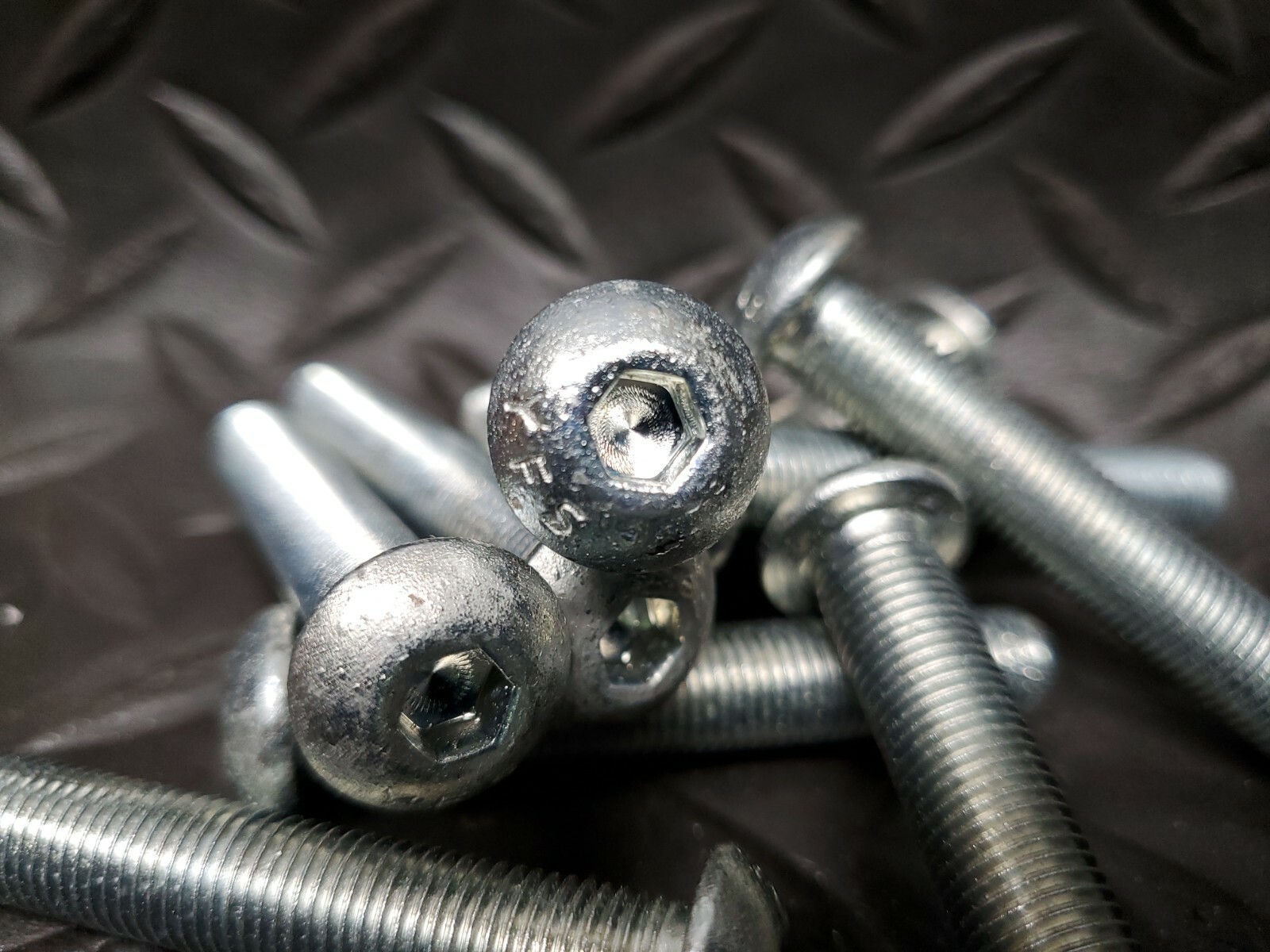 3/8"-24 x 2-1/4" ASTM F835 Button Hex Drive Bolt Cap Screw Zinc Alloy ...