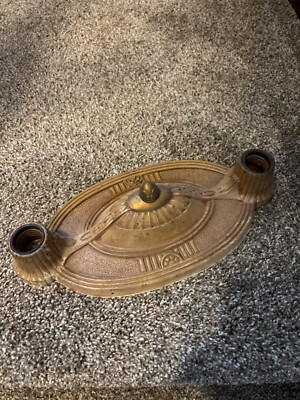 Vintage Antique Brass 2 Bulb Light Fixture 12”x6” | eBay