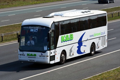 Bus Photo 12x8 - Neoplan - K&B Travel - YN55 NPJ | eBay