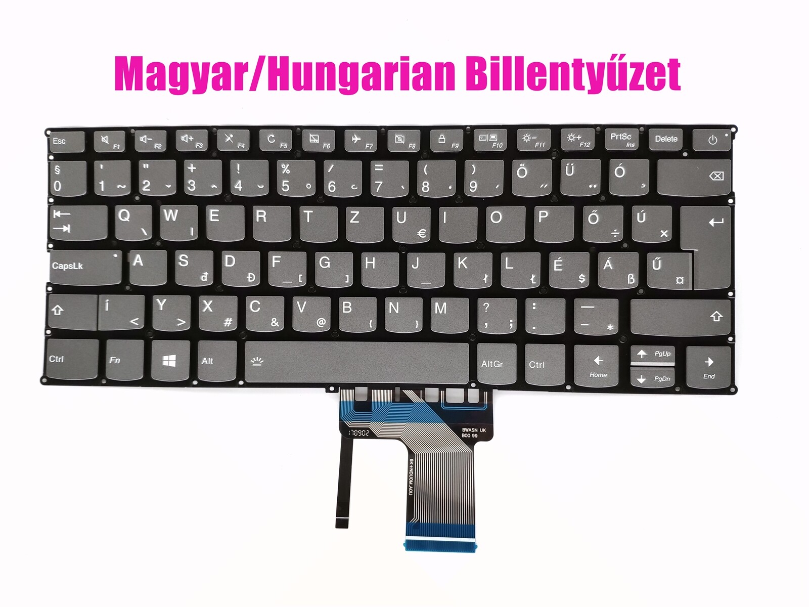 HU Magyar Hungarian Backlit keyboard for Lenovo ideaPad 320S-13IKB(Type ...