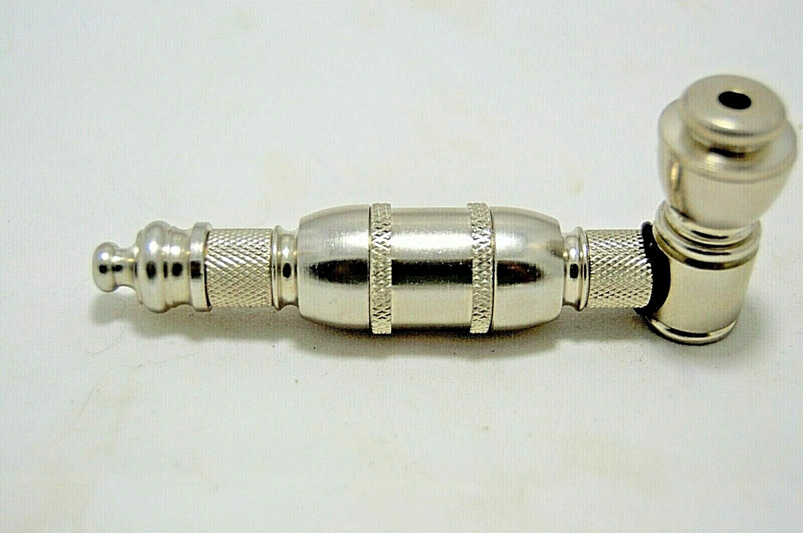 Chamber Pipe Nickle Plated Metal Tobacco Smoking Pipe Herb Proto Made ...