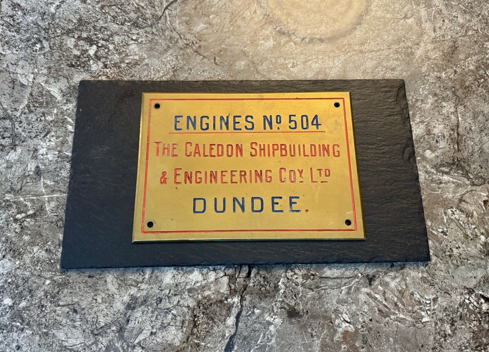 Caledon Shipbuilding & Engineering Co Ltd of Dundee Shipbuilders Plate ...
