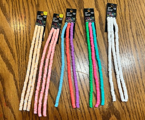 Color Gallery Polymer Clay Beads Assorted Colors 7” Strands | eBay