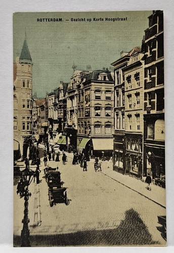 Vintage Postcard Rotterdam Gezicht op Korte Hoogstraat Unposted Unused | eBay