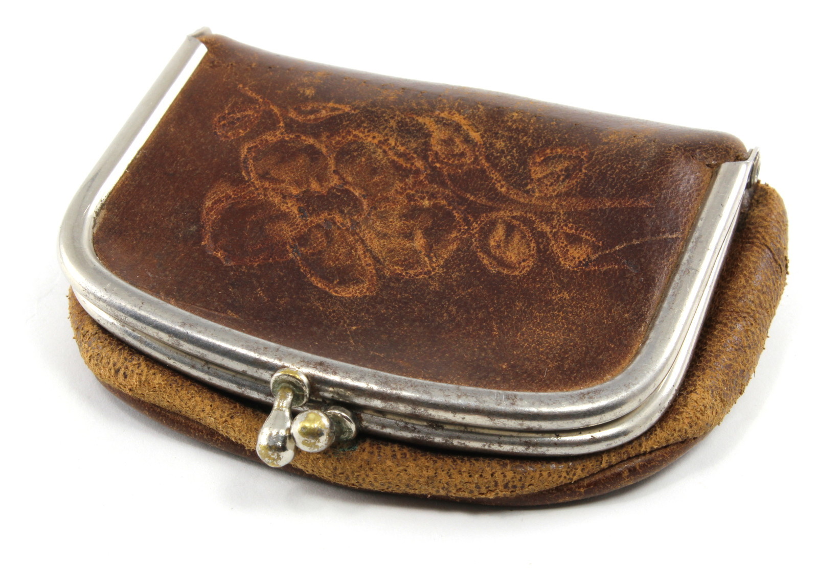 Vintage Antique Leather Coin Purse | eBay