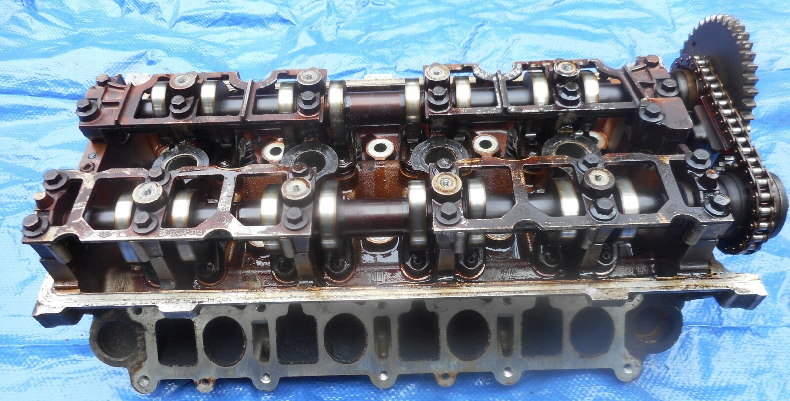 Pair of Ford 4.6 DOHC Aluminum B Heads 96-98 Cobra Lincoln Mark VIII ...