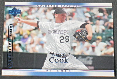Aaron Cook 2007 Upper Deck Predictor Edition Blue Parallel #314 ...