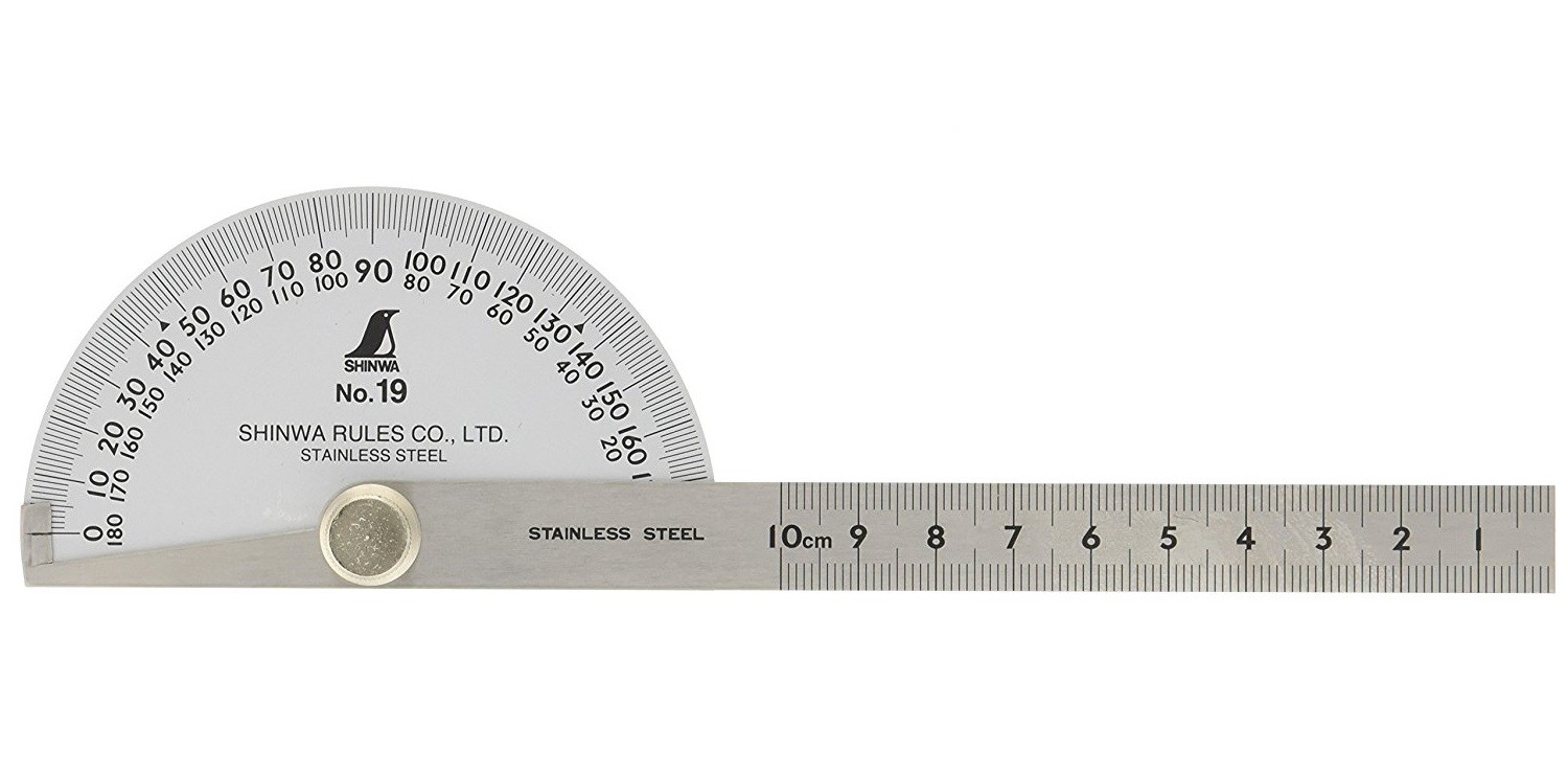 SHINWA PROTRACTOR - STAIN FINISH (153mm) 62499 | eBay