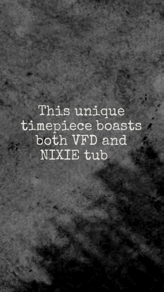 Nixie tube clock boasts both VFD and NIXIE tubes IV-22 plus IN-2 remote ...