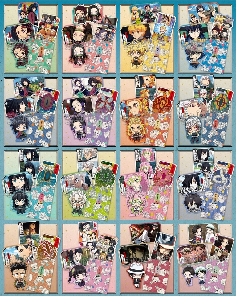 Demon Slayer Kimetsu no Yaiba Die Cut Sticker 4 pieces - Muzan ...