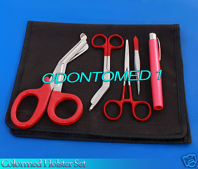 Colormed Holster Set EMS EMT Diagnostic Surgical Instruments | eBay