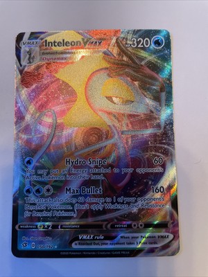 Inteleon VMAX - 050/192 - Pokemon Rebel Clash Sword & Shield Ultra Rare ...