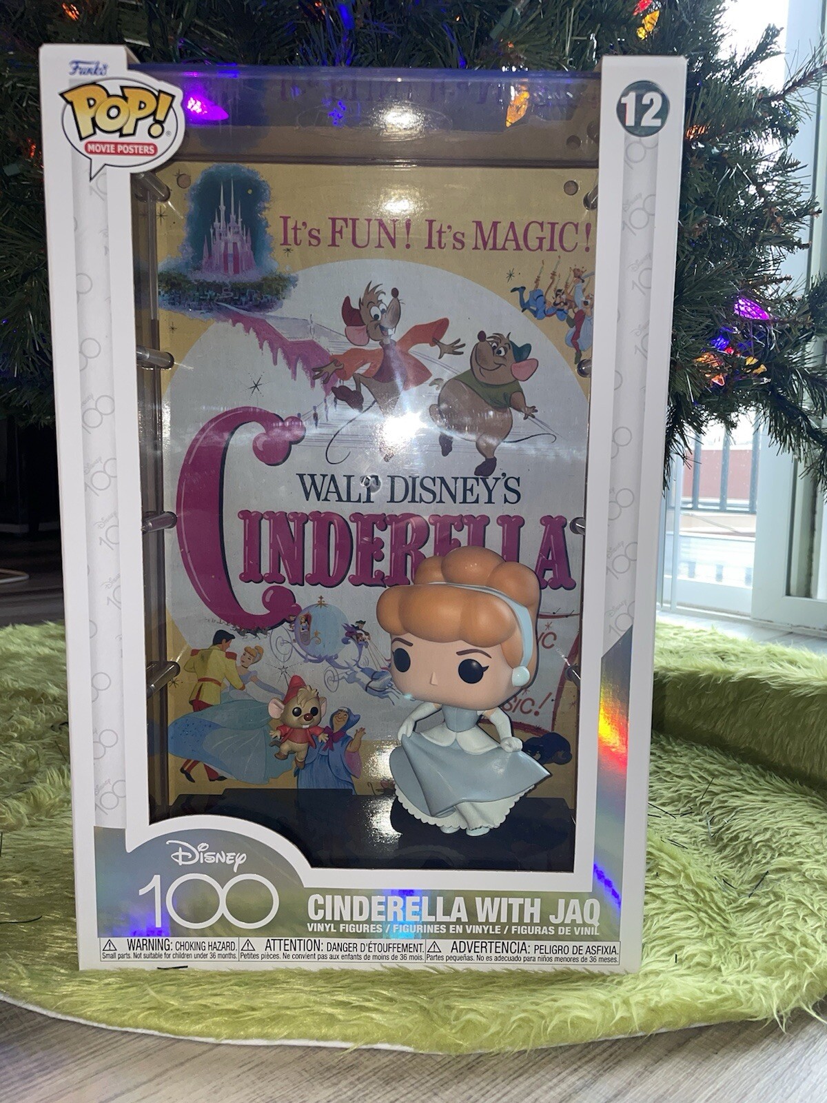 Funko Pop! Movie Poster with Case: Disney - Cinderella with Jaq #12 ...