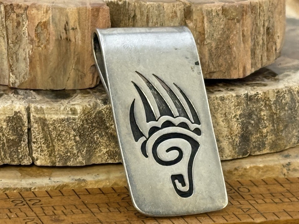 Vintage Native Sterling Silver Bear Claw Money Clip--2LN25.11 | eBay