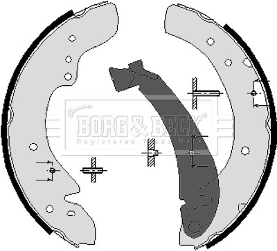 CAPSautomotive Brake Shoe Set for Fiat 9945885 | eBay Australia