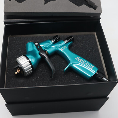 Blue Spray Gun HVLP For Devilbiss Blue CV1 1.3 mm Car Paint Tool Pistol ...