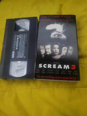 Scream 3 VHS 2000 Slasher Neve Campbell Wes Craven Horror Movie ...