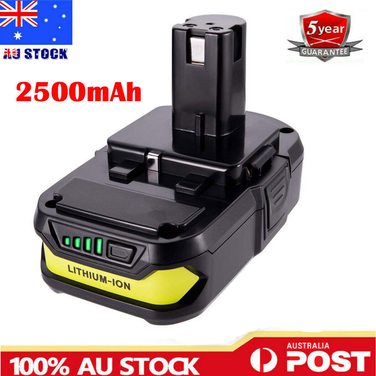 2X 18V 5.0Ah Genuine Battery For Ryobi P108 ONE Plus P102 P103 P104 ...