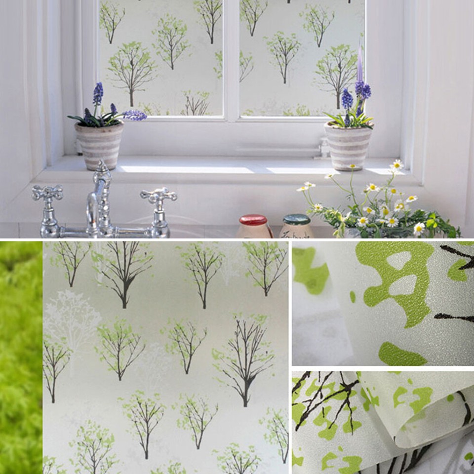 Window Coverings Peel & Stick Frosted Privacy Window Film - Static ...