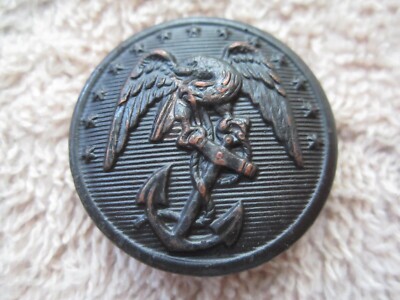 USMC Marine Civil War Large 1 1/8" Eagle & Anchor Brass Button ...