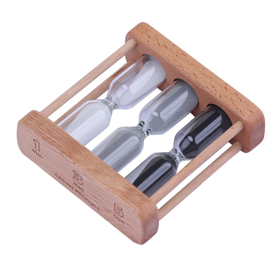 Wooden Sand Hourglass Timer Sandglass Timer Mini Sand Timer Wood Frame ...