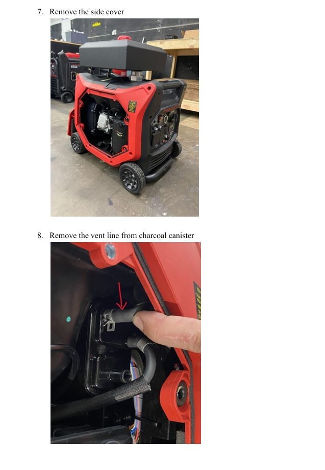 Predator Generator gas tank extended run time kit auxiliary fuel tank ...