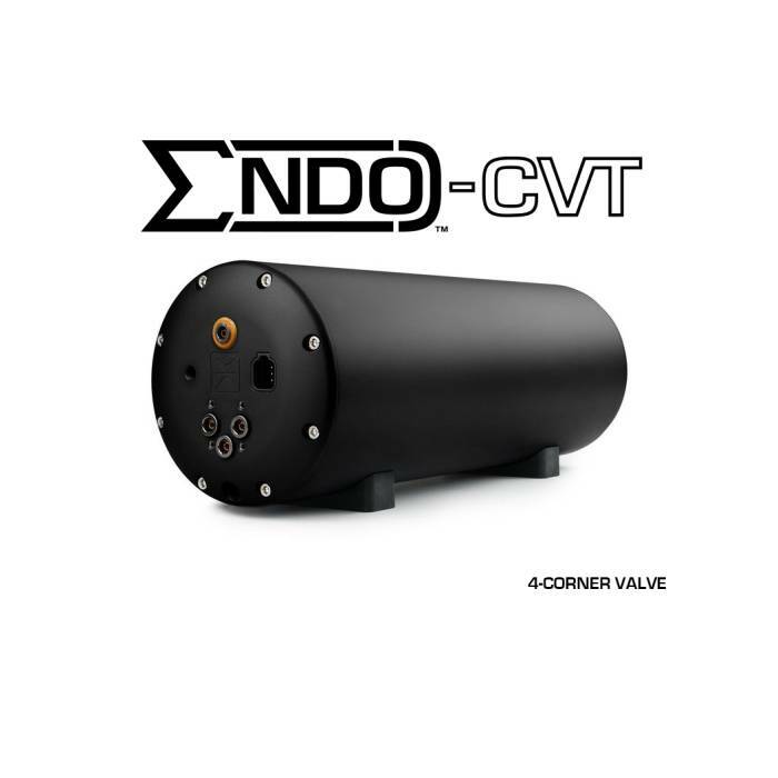 AccuAir ENDO-CVT-43 3 Gallon BLACK CERAKOTE 4-Corner Valves AIR RIDE ...