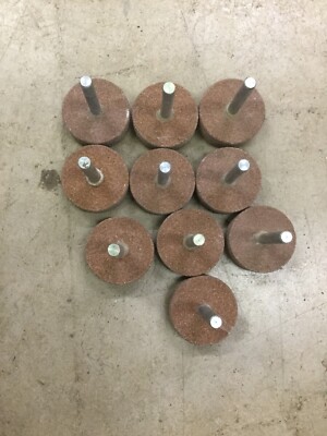 10- 1-1/2” x 1/2” x 1/4” Shank Cylindrical Mounted Abrasive Grinding ...