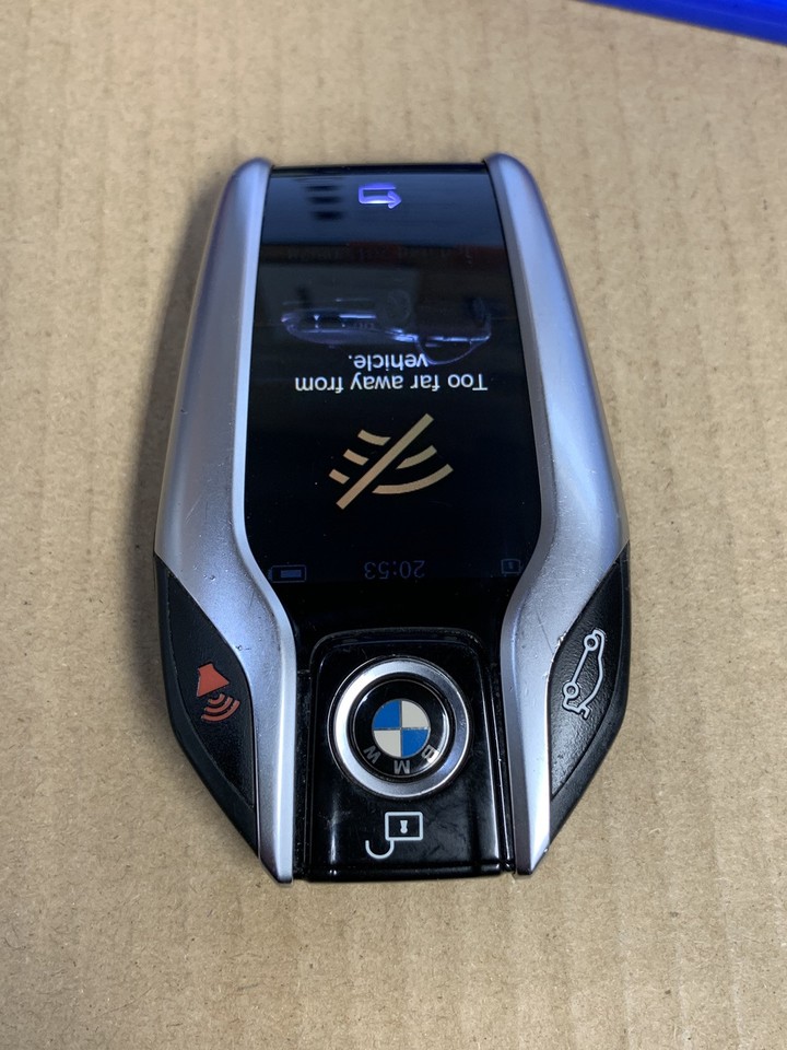 BMW LCD Touchscreen Display 4 Button Smart Key Fob OEM TESTED | eBay
