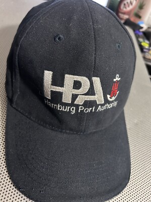 HPA HAMBURG PORT AUTHORITY BLACK PREOWNED BALLCAP | eBay