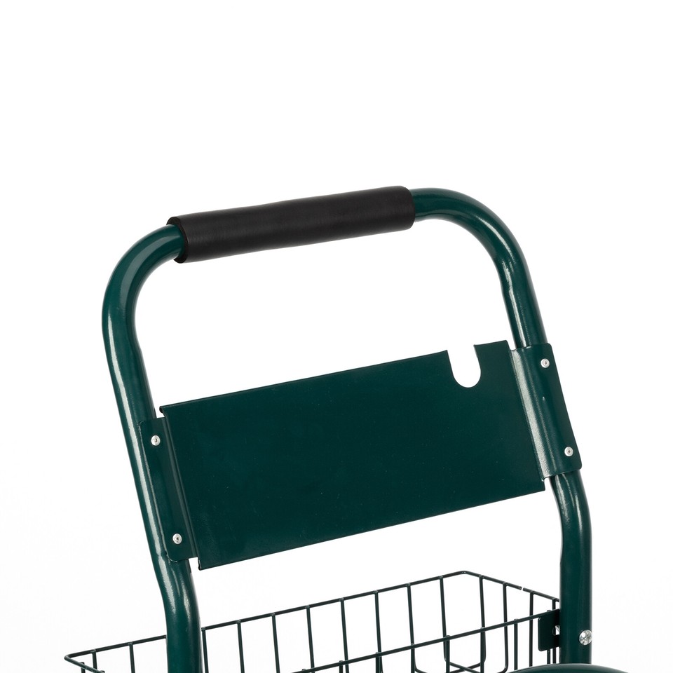 Green Metal Pipe Cart 97x53x100cm Heavy Duty Utility Trolley Storage ...