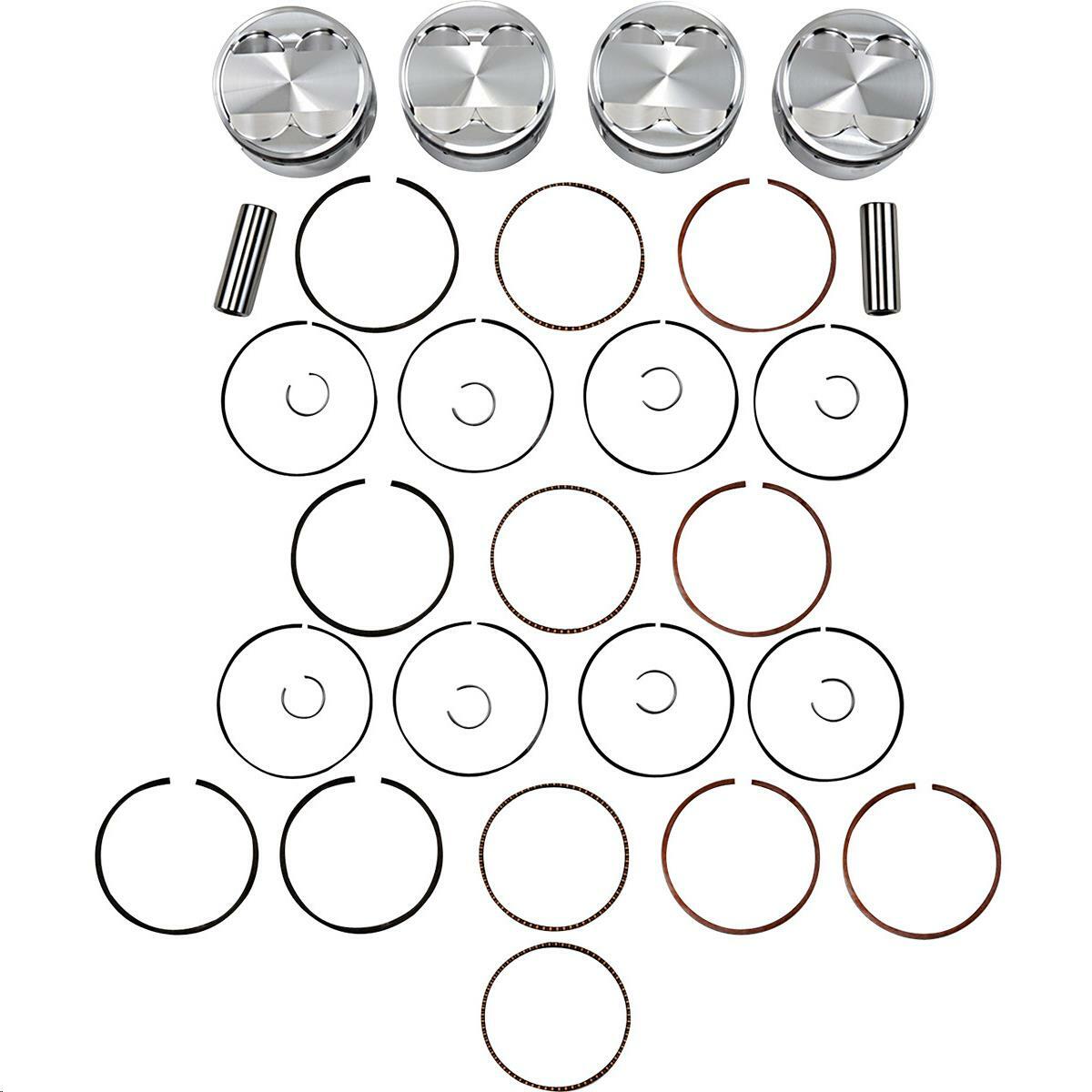J.E. Pistons - 201165 - Round Piston Kit, 3.00mm Oversize to 81.00mm ...
