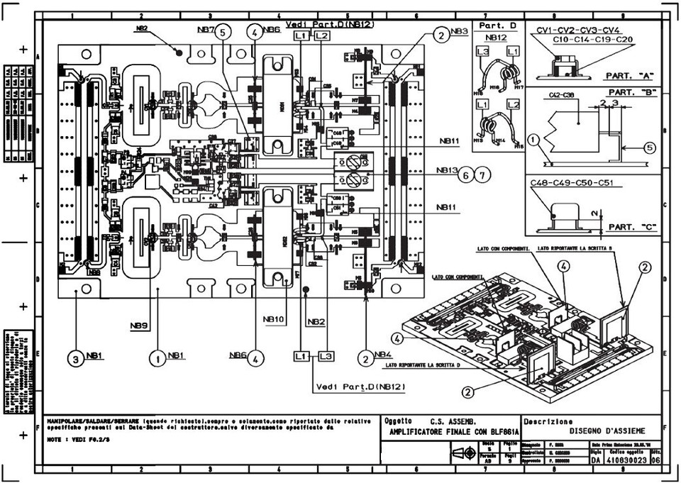 250 W - 432 MHZ amateur radio power amplifier CW SSB FM DVBT DVBS - 2 X ...