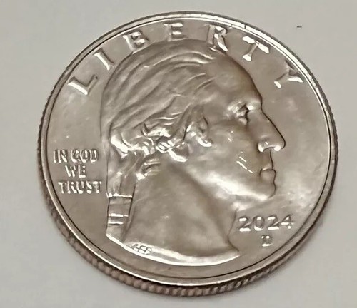 Patsy Takemoto Mink Quarter 2024 D mint Error Coin Reading "In Cod We ...