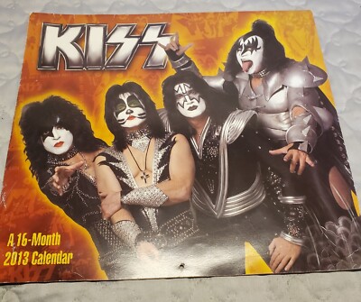 Kiss 2013 Sixteen Month Wall Calendar Paul Stanley Gene Simmons | eBay
