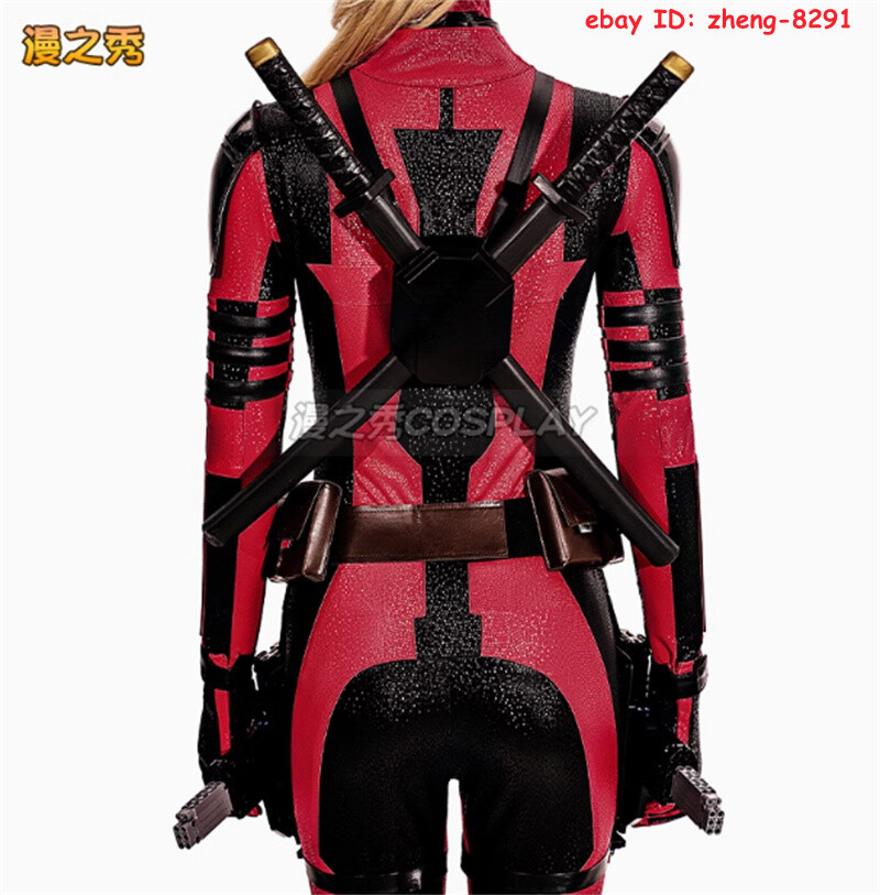 2025 Woman Deadpool 3 Halloween Jumpsuit Outfit Lady Pool Cosplay ...