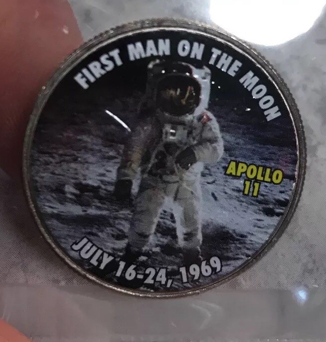 2015 American Space Commemorative Two Coin Set Clad BU Kennedy Half ...