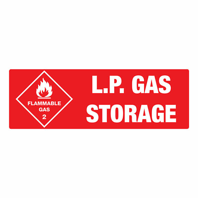LP Gas Storage, Diecut vinyl adhesive sticker 200x70mm | eBay Australia